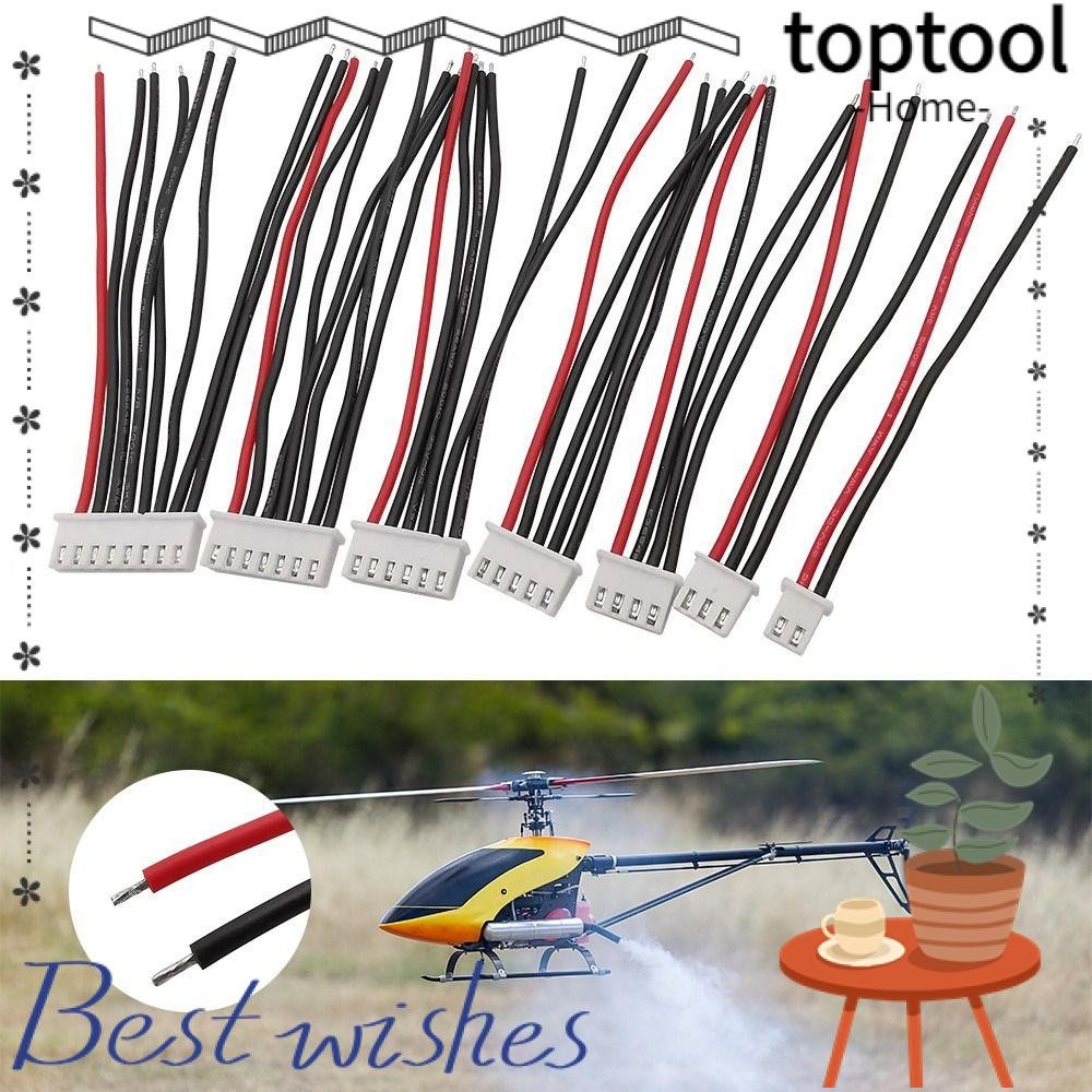 TOPTOOL RC Lipo Battery Balancer Charger Plug, 22AWG 1S 2S 3S 4S 5S 6S ...
