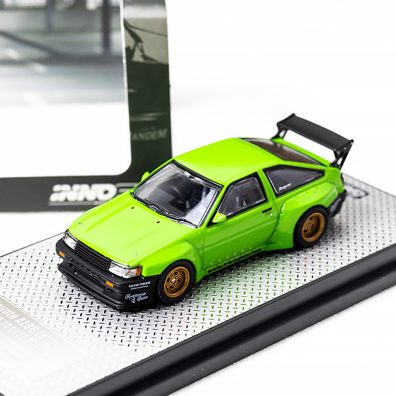 Inno 1/64 Toyota AE86 PANDEM Green Alloy Car Model Die-Casting Car Toy ...