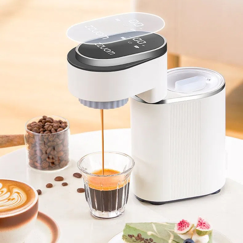 [New Product Ready Stock] ZZUOM Portable Coffee Machine Semi-Automatic ...