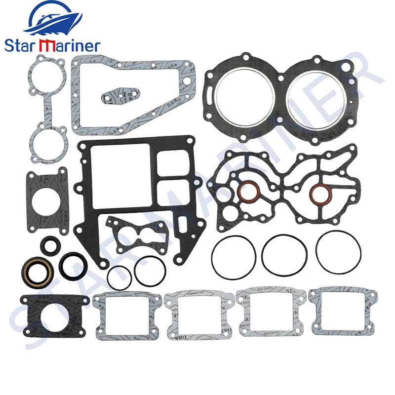 697-W0001-00 697-W0001-02 Power Head Gasket Kit For Yamaha Outboard Engine 55HP 2 cyls Old Model ...