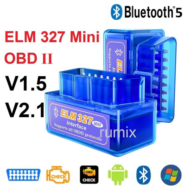 Elm327 Mini OBD OBD2 Bluetooth Wireless Car Scanner V1.5 V2.1 Car Scan ...