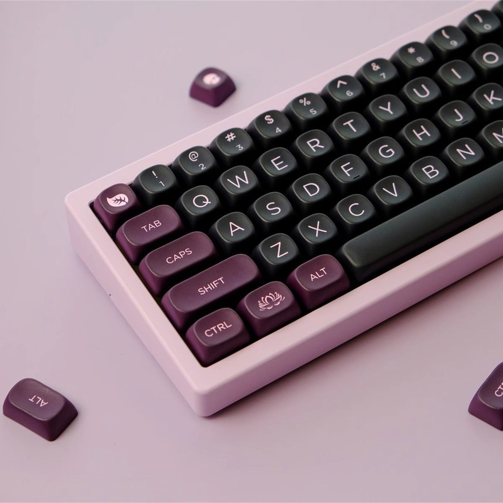 Black Lotus Keycaps MOA Profile DYE-SUB PBT Material Purple Theme ...
