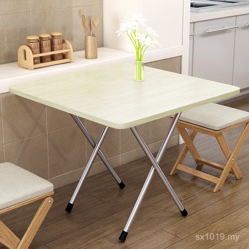 Round Household Small Table Square Simple Small Square Table Portable ...