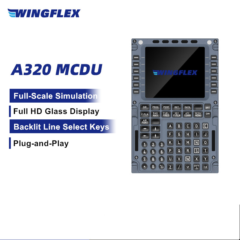 ORIGINAL WINGFLEX A320 MCDU Flight Simulation Control Panel Full-Scale ...