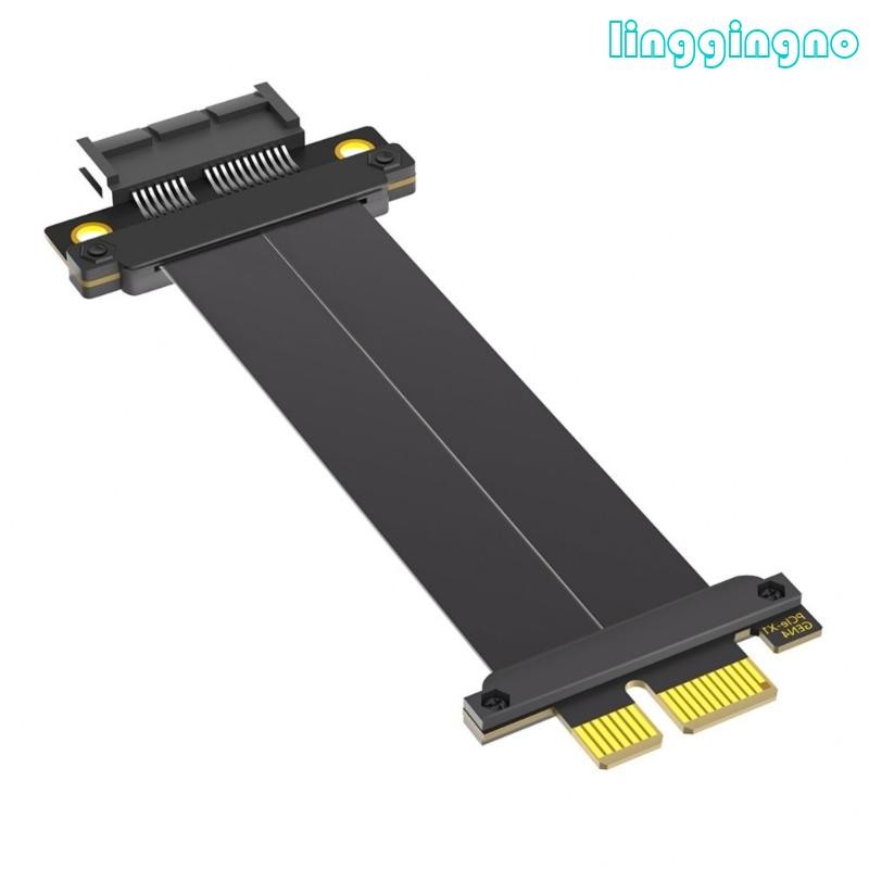 RR PCIE4 0 1X Extender Risers Cable Flexible Right Angle PCIE GPU ...