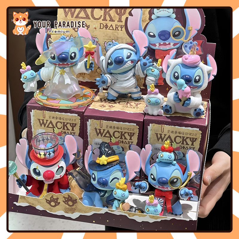 Stitch funny journal 2.0 blind box figure toy desktop decoration pvc ...