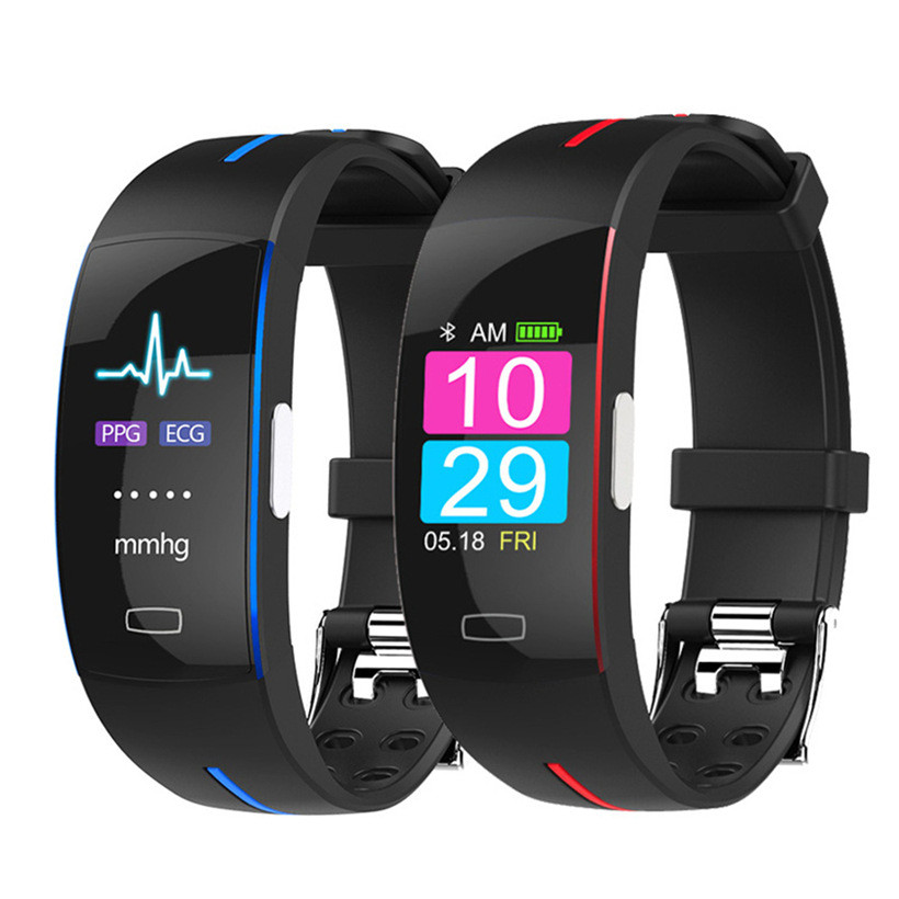 P3 Plus Color Screen Smart Bracelet PPG + ECG Photoelectrode ...
