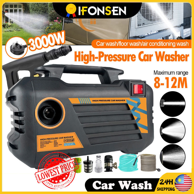 COD 3000W High Pressure Water Jet Car Wash Home Cleaner Spray Car Washer Automatic Water Jet ...