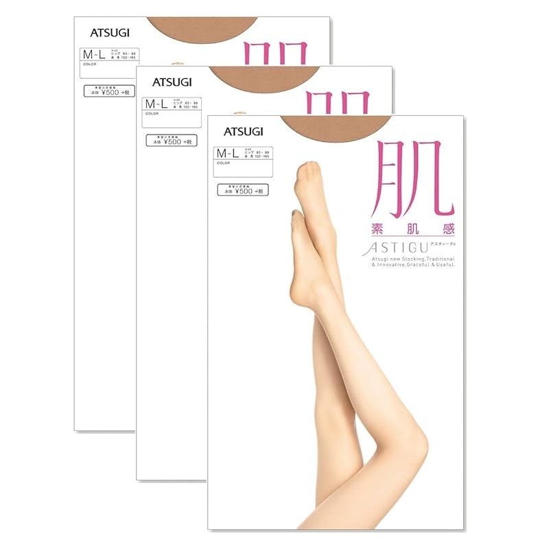 ASTIGU [skin] [ATSUGI] ASTIGU [skin] Bare Skin Feeling Stockings FP5880 Women's NEW Nudie Beige ...