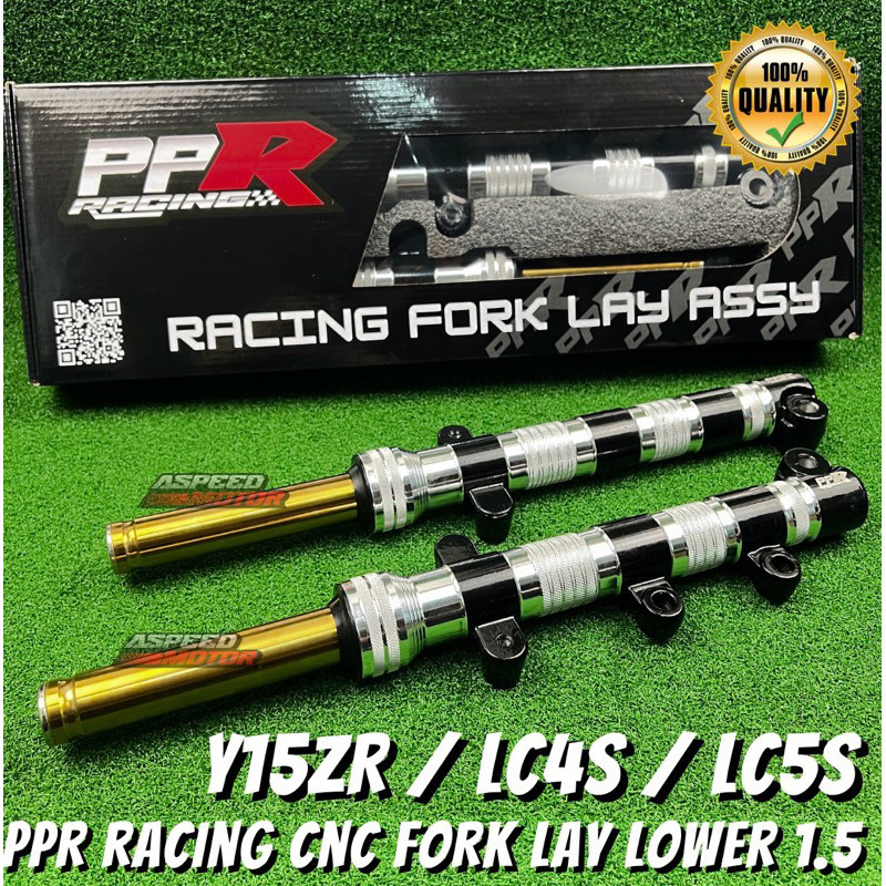 💯 PPR RACING CNC ALLOY FORK LAY FRONT FORK Y15ZR Y15 Y16ZR LC135 LC4S ...