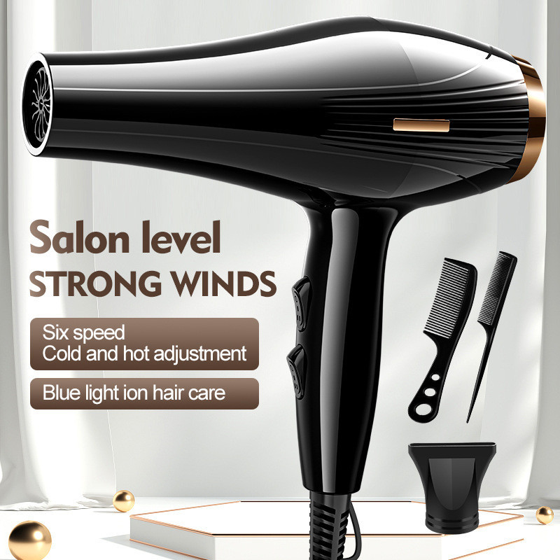 4 IN 1 Professional Strong Blue Ray Ionic Tech Wind Saloon Hair Dryer ...