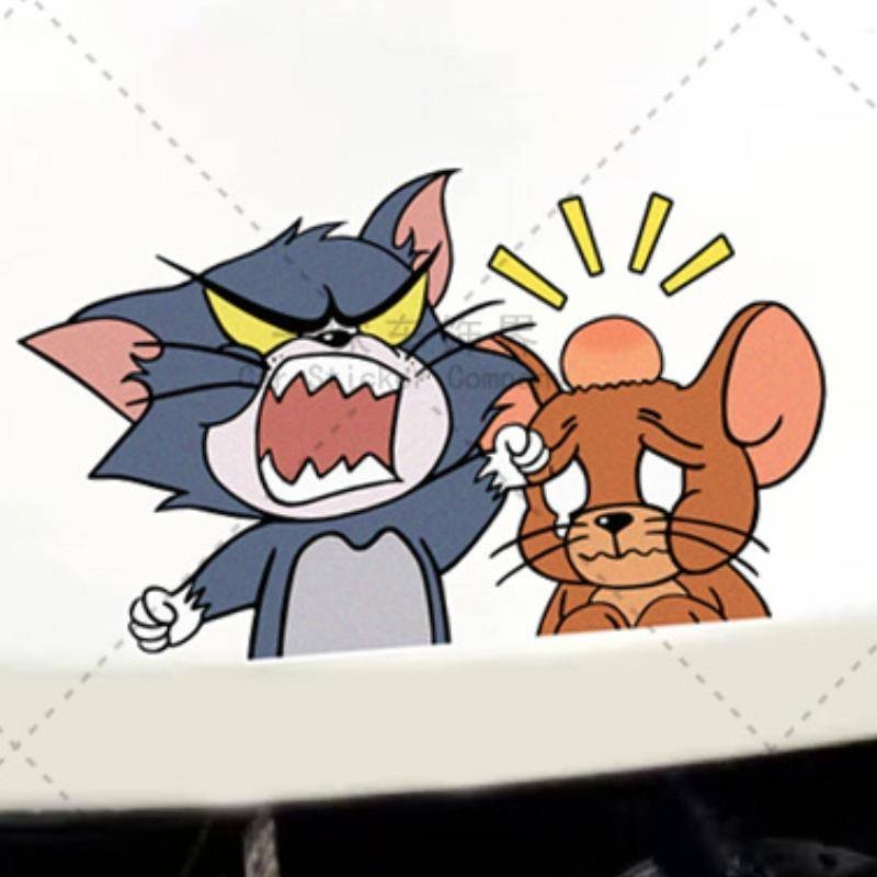 Cat and Mouse Car Decoration Stickers Tom Cat Body Decal Decoration ...