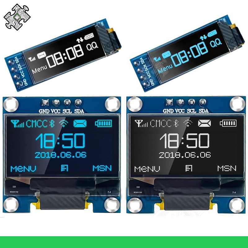 ENGLAB★ OLED Arduino Display Module, Arduino 0.91/0.96/1.3 inch OLED, 128x64 Pixel, White/Blue ...