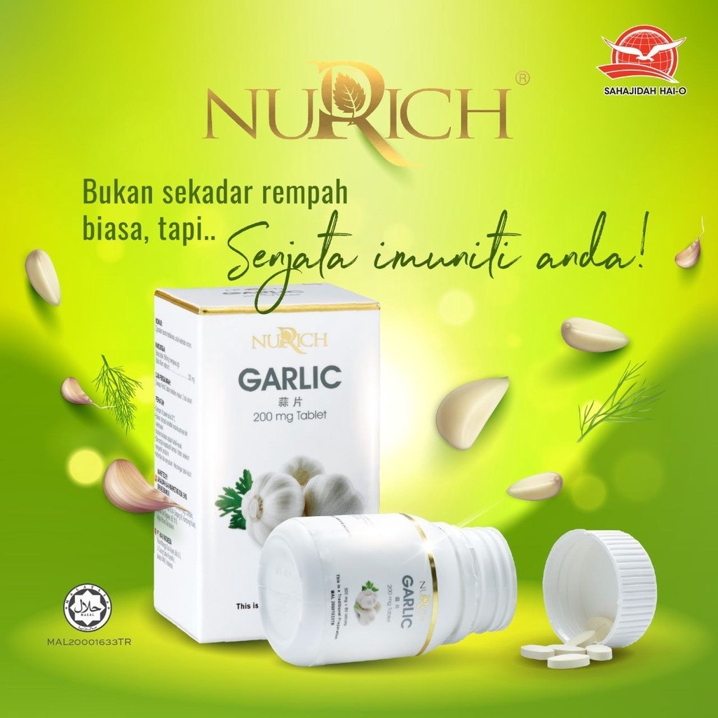 Garlic Tablet / Bawang Putih 100% ORIGINAL Exp 2027 Jun | Shopee Malaysia