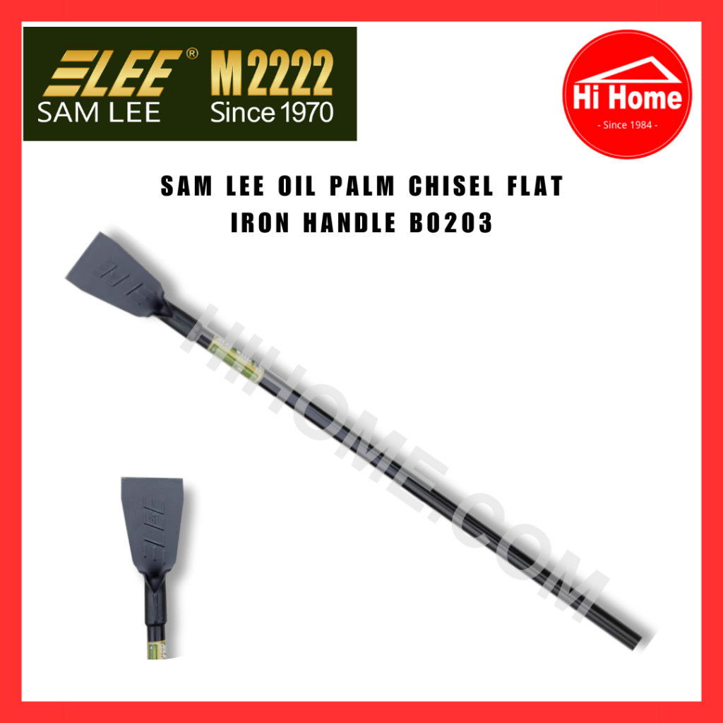 SAMLEE Heavy Duty Oil Palm Chisel Flat Head Metal Handle Harvesting ...