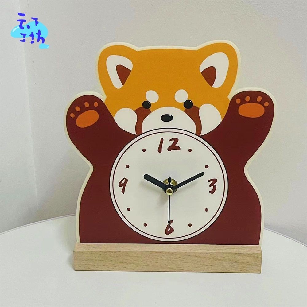 Creative Cartoon Simplicity Lesser Panda Pendulum Clock Living Room ...