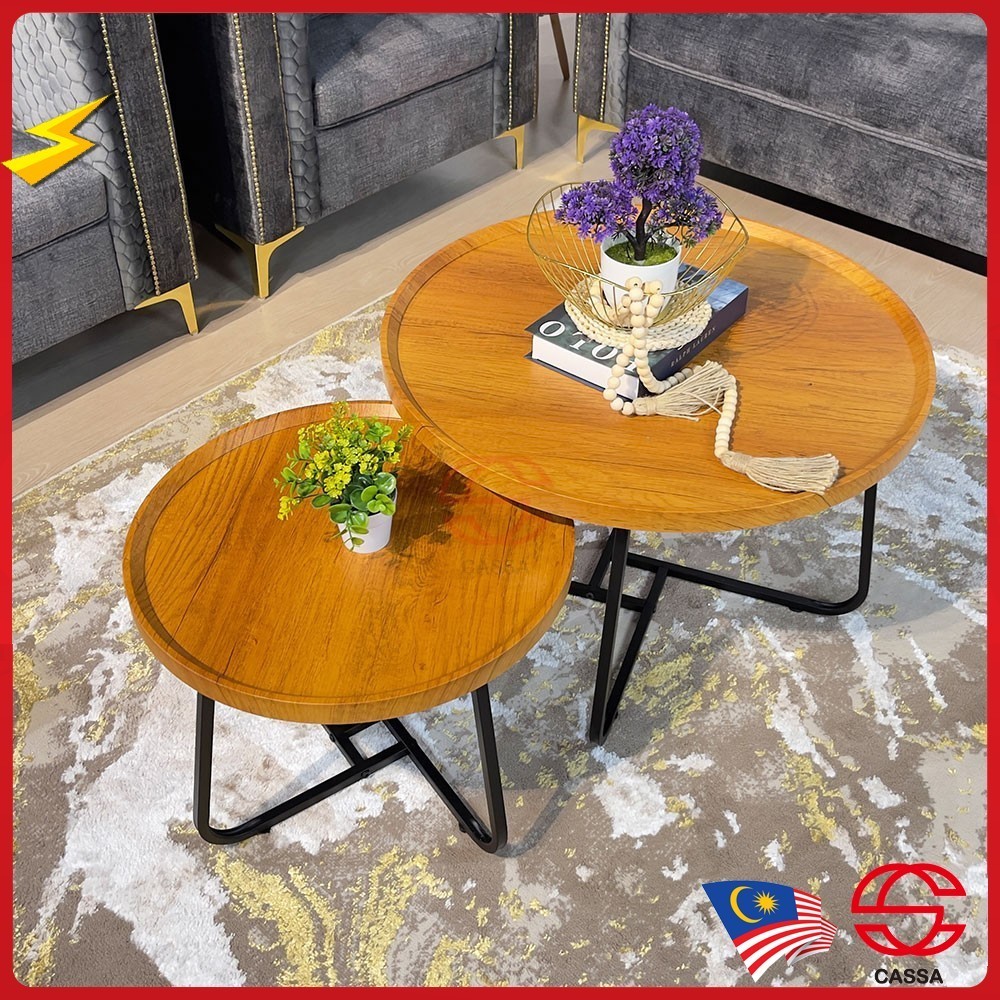 Cassa MUDAN Living Room Decorative Coffee Table with Wood Top ...