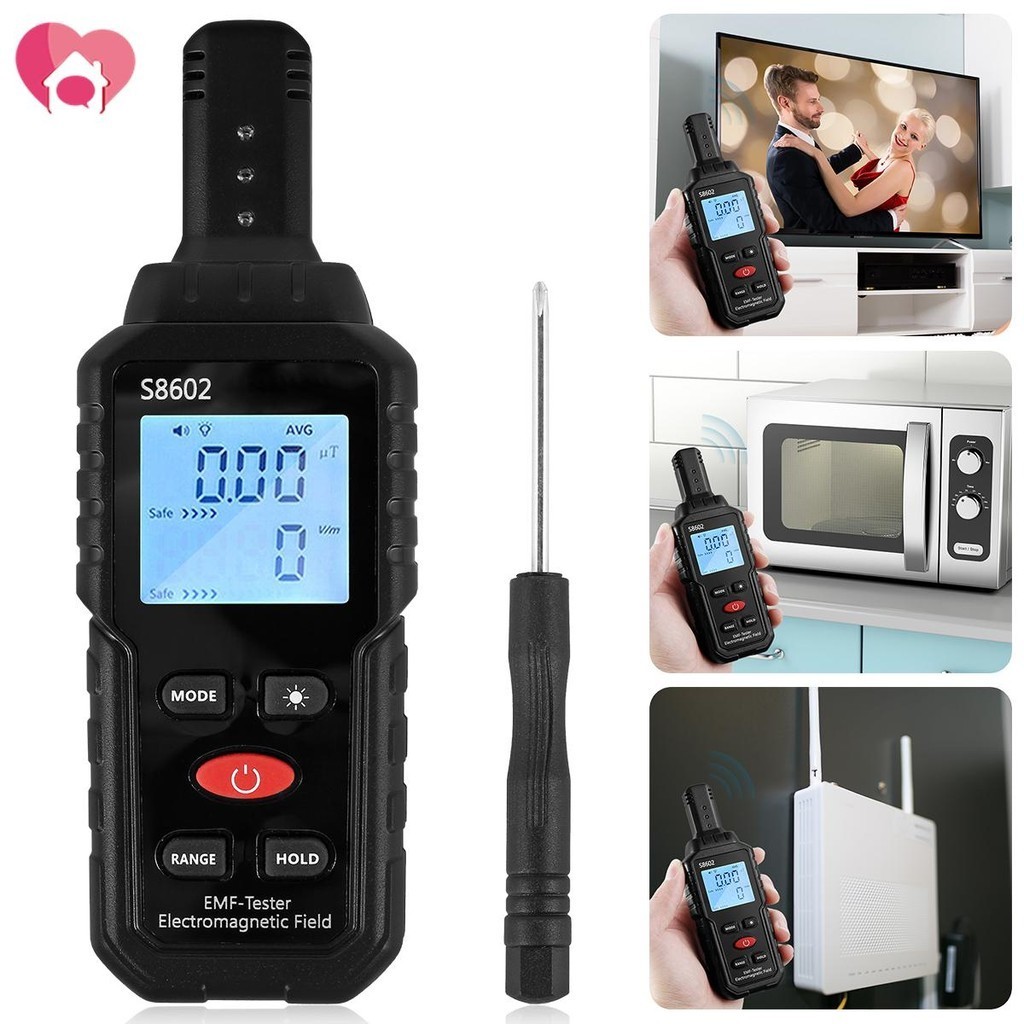 Electromagnetic Radiation Detector Professional 3 in 1 Handheld EMF ...