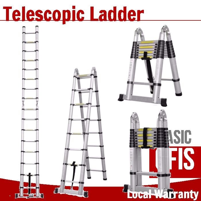 Telescopic Ladder Multi Extension Extendable Steps Aluminium | Shopee ...