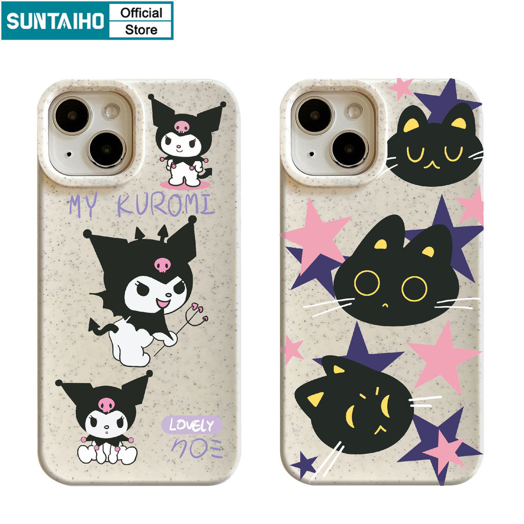Suntaiho Funny Cute Casing Cartoon Cat Pattern Phone Case for Iphone 15 ...
