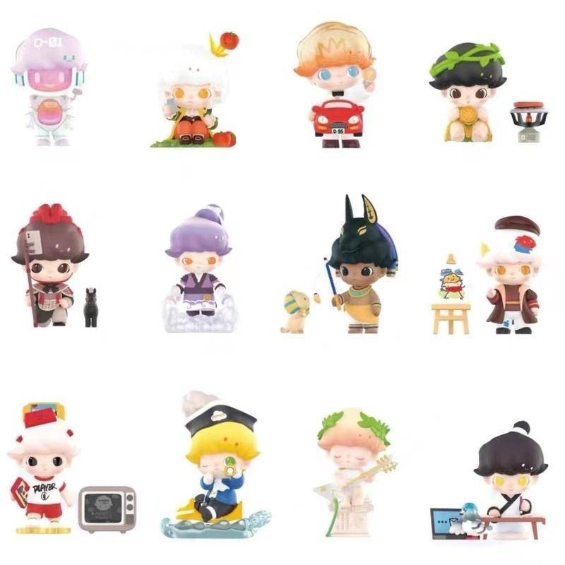 P POPMART DIMOO Time Roaming Series Figure Mystery Box Doll Decoration ...