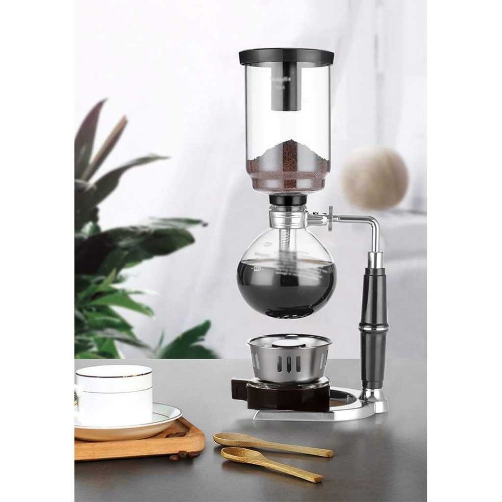Eworld Syphon Coffee Maker Manual Brew Vacuum Pot 5 Cups 500ml | Shopee ...