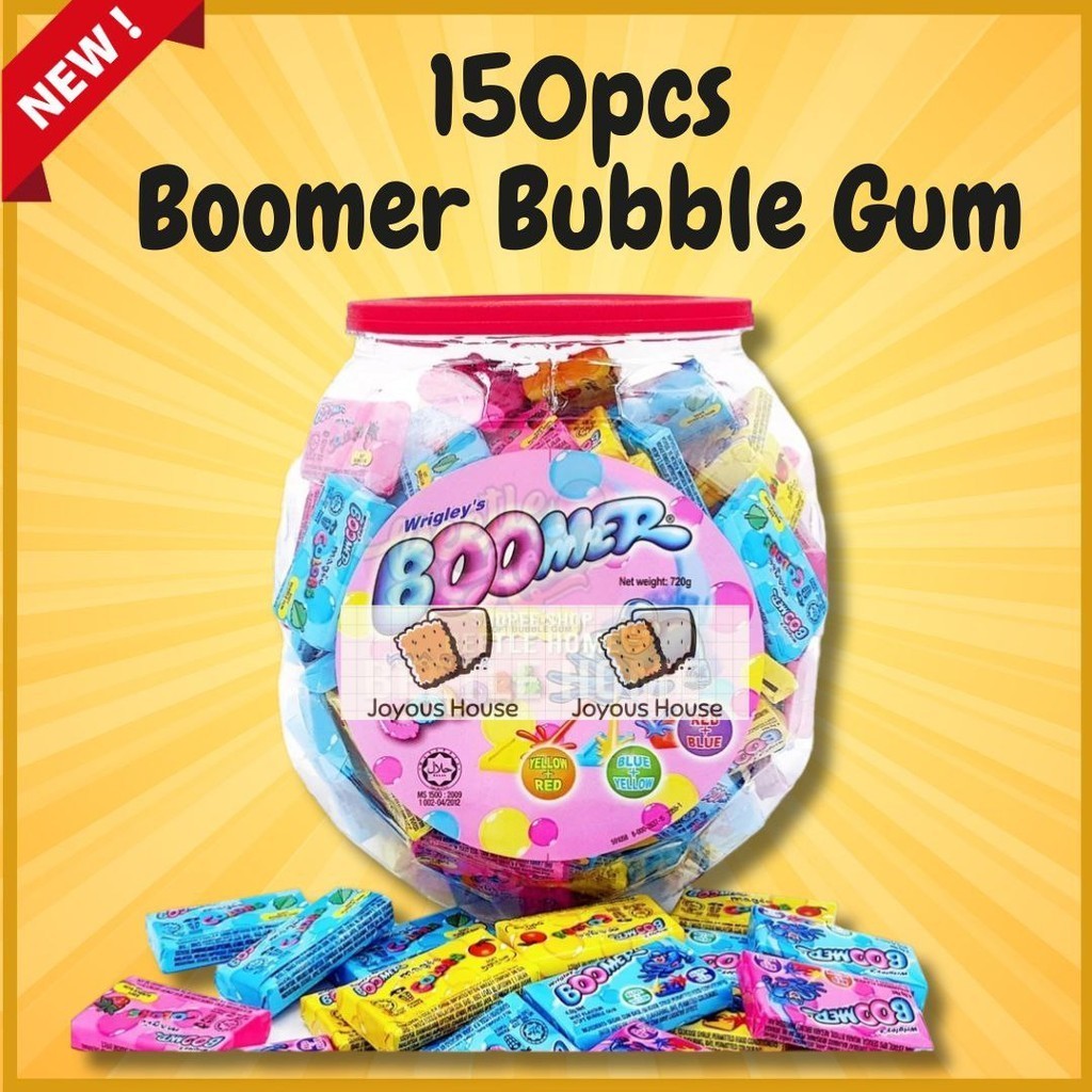 Wringley's Boomer Magic Colors Bubble Gum 150pcs | Shopee Malaysia