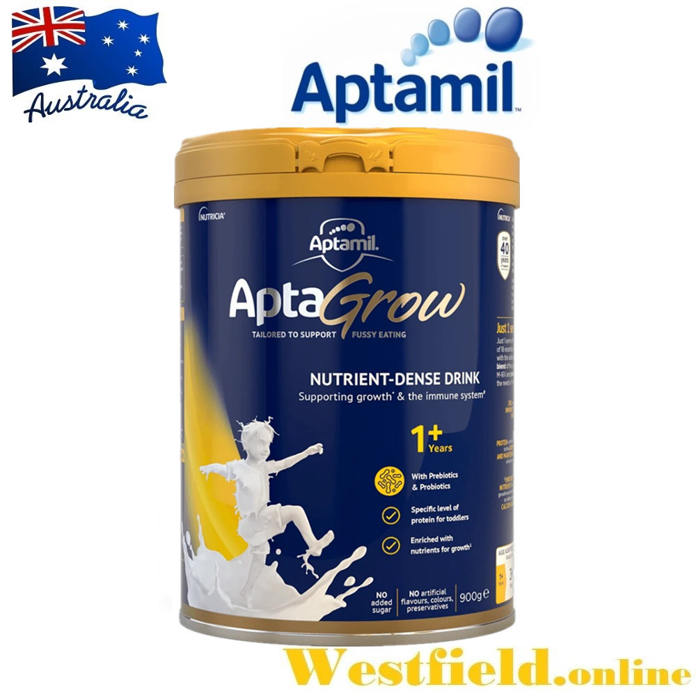 [New Zealand Import EXP 08/2026] Aptamil Aptagrow Baby Milk Drink ( 1+ Years ) ( 900g ) | Shopee ...