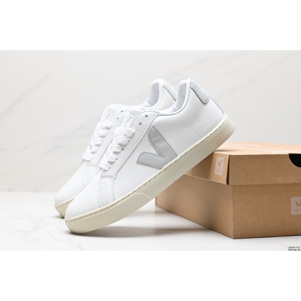 Veja Leather Extra Sneakers V Classic White Sneakers | Shopee Malaysia