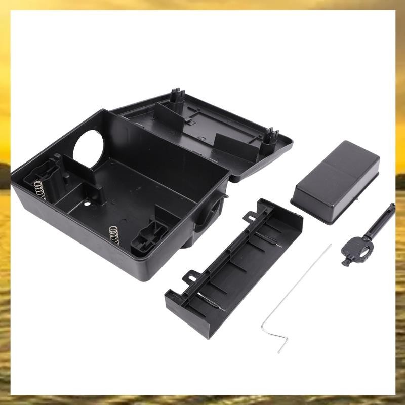 (Z H C T)Professional Rodent Bait Block Station Box Case Trap & Key For ...