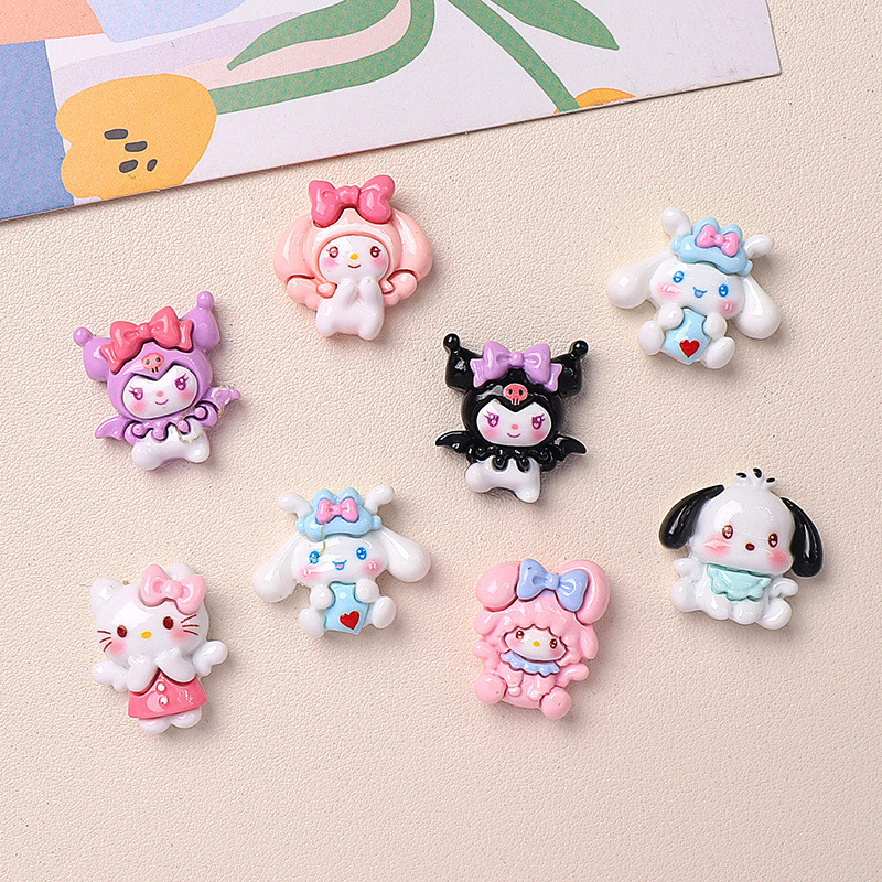 Diy Resin Accessories Cartoon Glossy Devil Animal DIY Cream Glue Phone ...