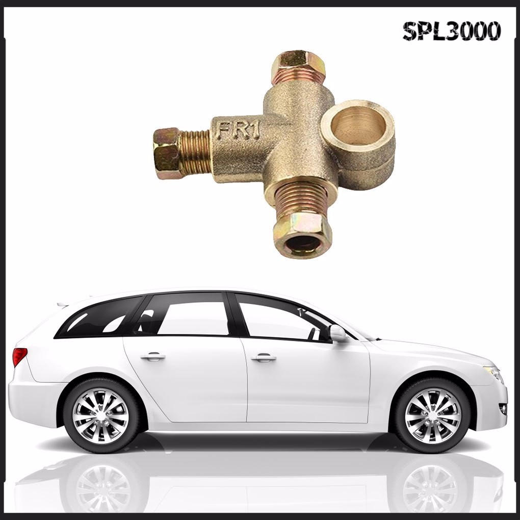 1/2/3/5 Improved Stopping Power With T-Shap 3 Way Brake Line Tee ...