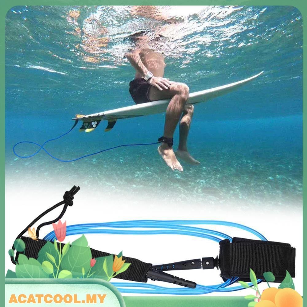[Acatcool.my] 6ft Surfboard Ankle Leash Elastic Webbing Surfboard Longboard Surf Leg Rope ...