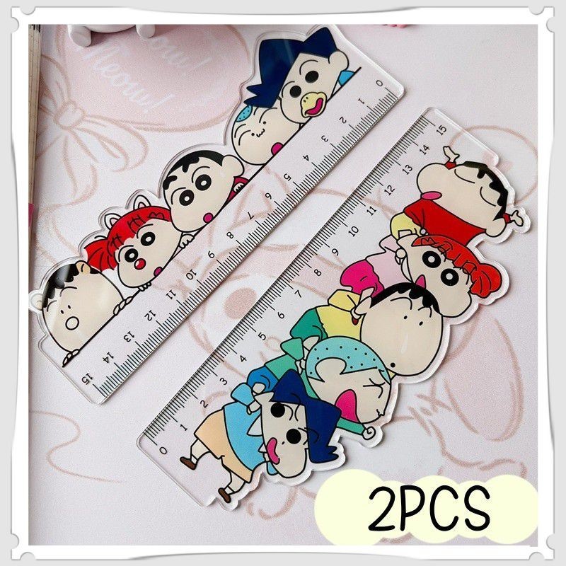 Cartoon Ruler Crayon Small New Ruler 15cm Cute theme Ruler Drawing High ...