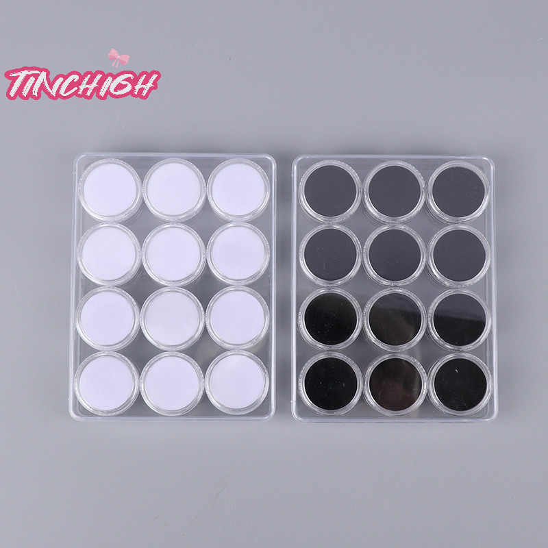 [TinchighM] Transparent Round Gemstone Display Collection Storage Box ...
