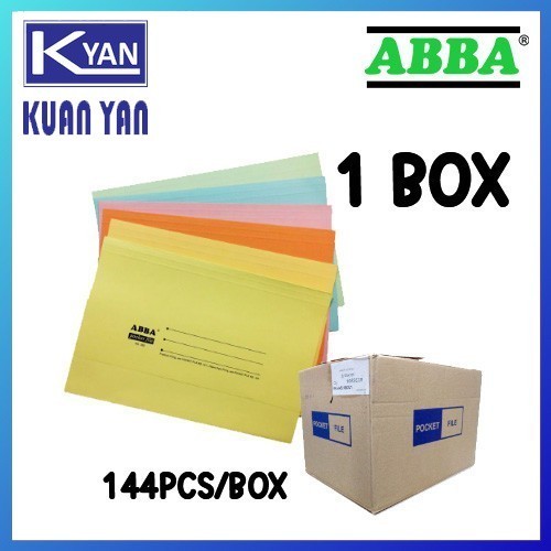 [BY BOX] 144Pcs Abba Pocket File / / Fail Kertas / Manila Document ...