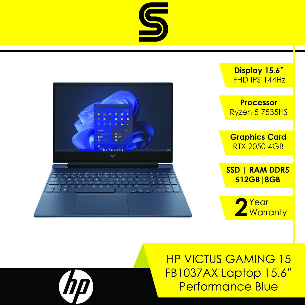 HP VICTUS 15 FB1037AX Gaming Laptop - Performance (15.6"/FHD 144Hz/R5 ...