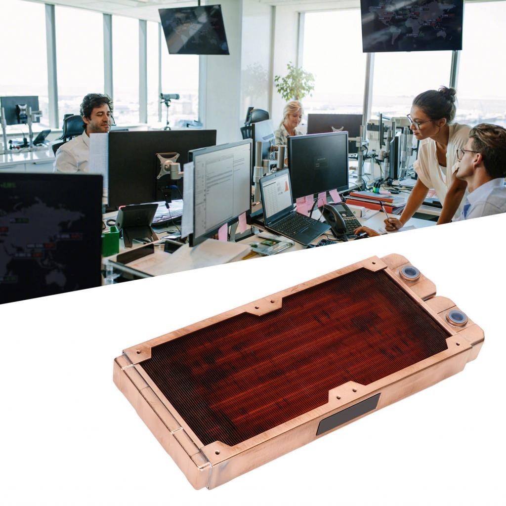 Alwaysonline Water Cooling Radiator Slim Appearance Double Round Tube ...