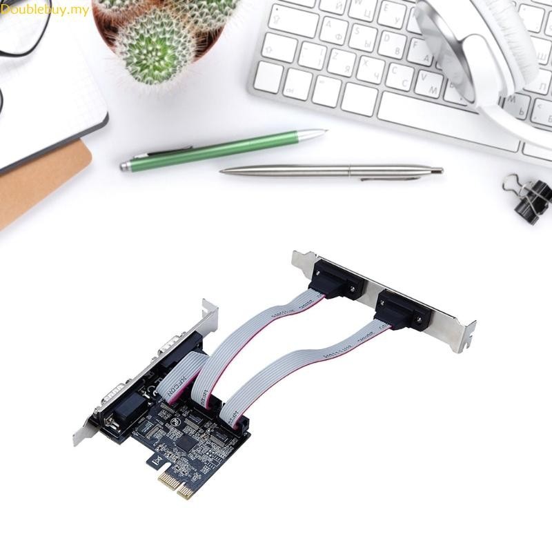Doublebuy PCIE 2Port Serial Expansion Card DB25 Printer Parallel Port ...