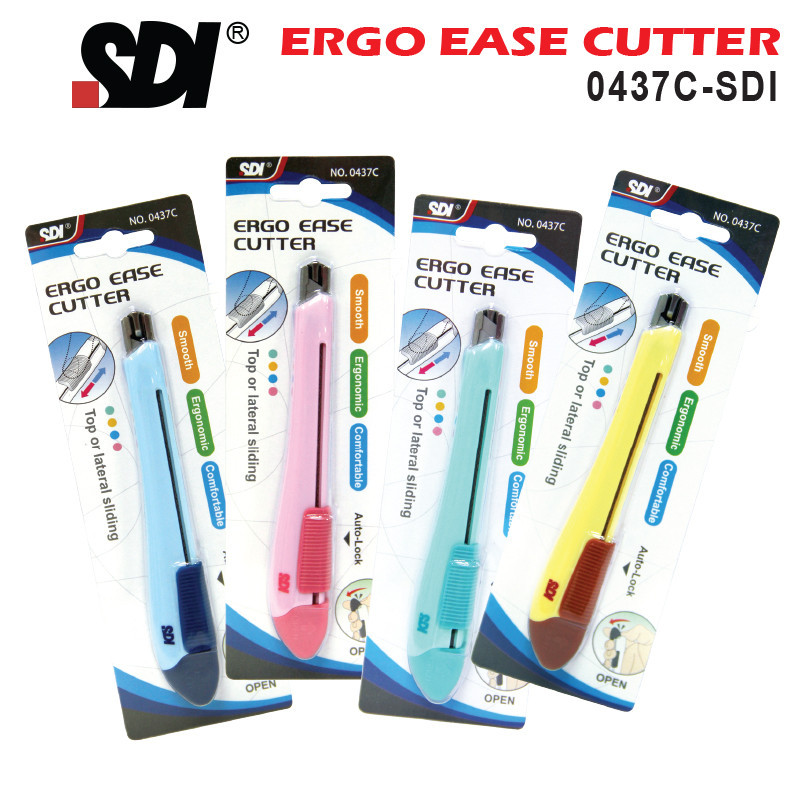 SDI 0437C-SDI Ergo Ease Cutter Knife 9mm (1pc/card) | Shopee Malaysia
