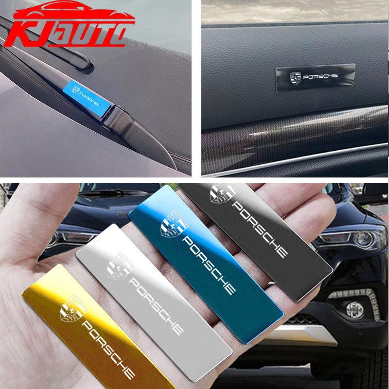 Porsche Car Body Fender Side Metal Emblem Sticker Auto Window ...