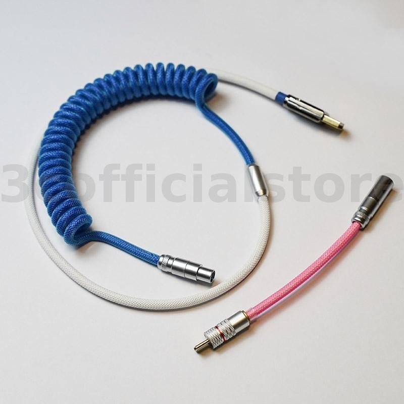 MechZone Handmade Coiled Cable Keyboard Coil Type-C Mini USB DIY Coiled ...