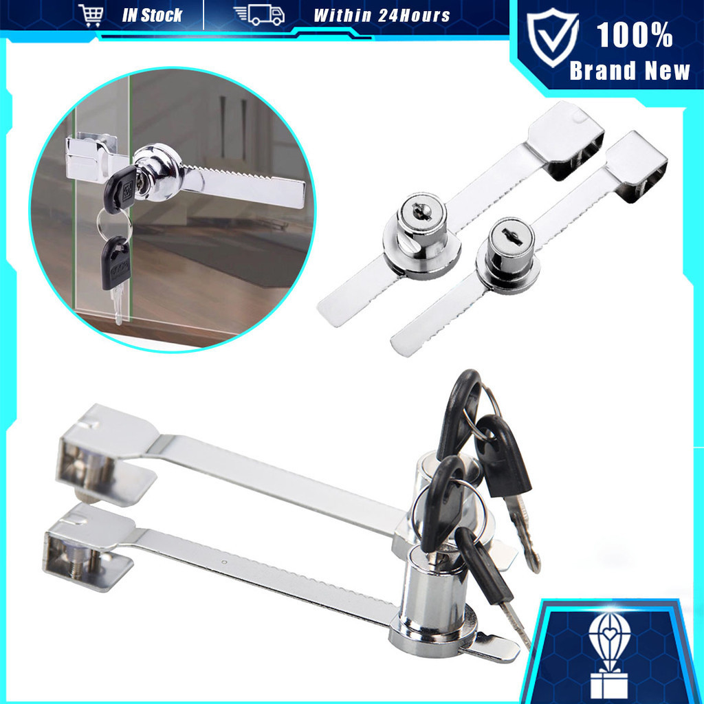 High Quality Sliding Door Lock With Key For Glass Cabinet Zinc Alloy ...