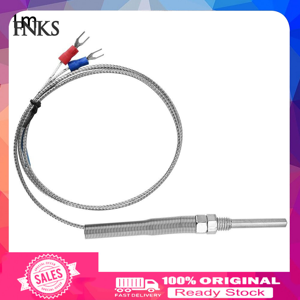 [Ready stock] 1/2/3/4/5m 30mm Probe M8 Thread K Type Thermocouple ...