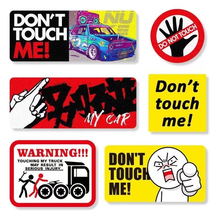 Bicycle Motorcycle Reflective Waterproof Don't Touch Me Don't Touch Me ...