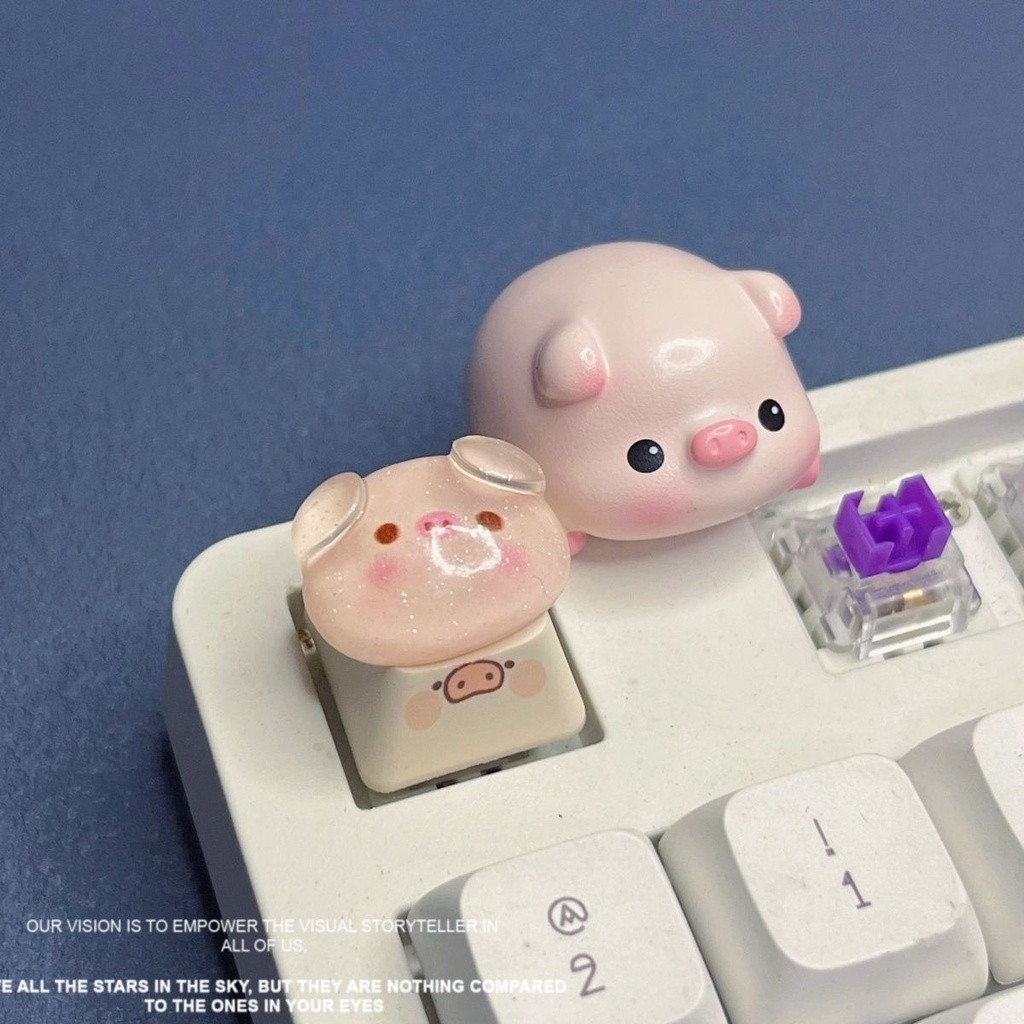 Diy piggy keycap single universal cross axis mechDIY piggy keycap ...