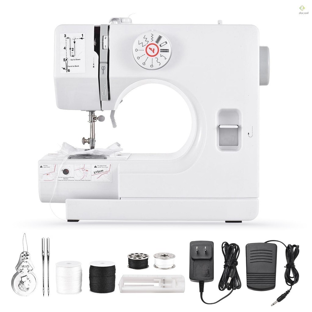 Swiitol Portable Sewing Machines with 12 Built-in Stitch Patterns Light ...