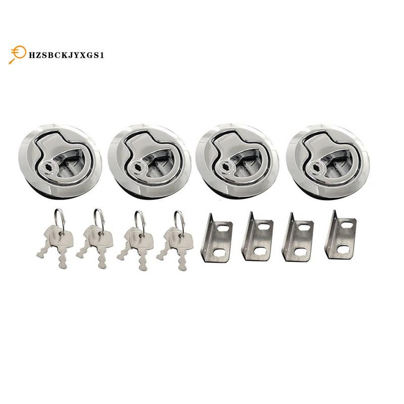 4 Set Boat Hatch Latch Pull Marine Flush Mount Pull Latches for RV ...