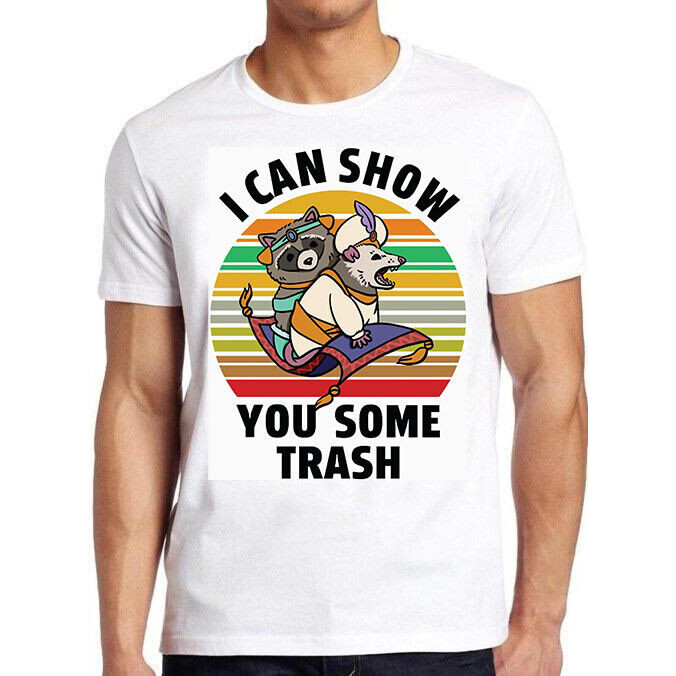 I Can Show You Some Trash Funny Raccoon Possum Gamer Cult Meme T Shirt ...