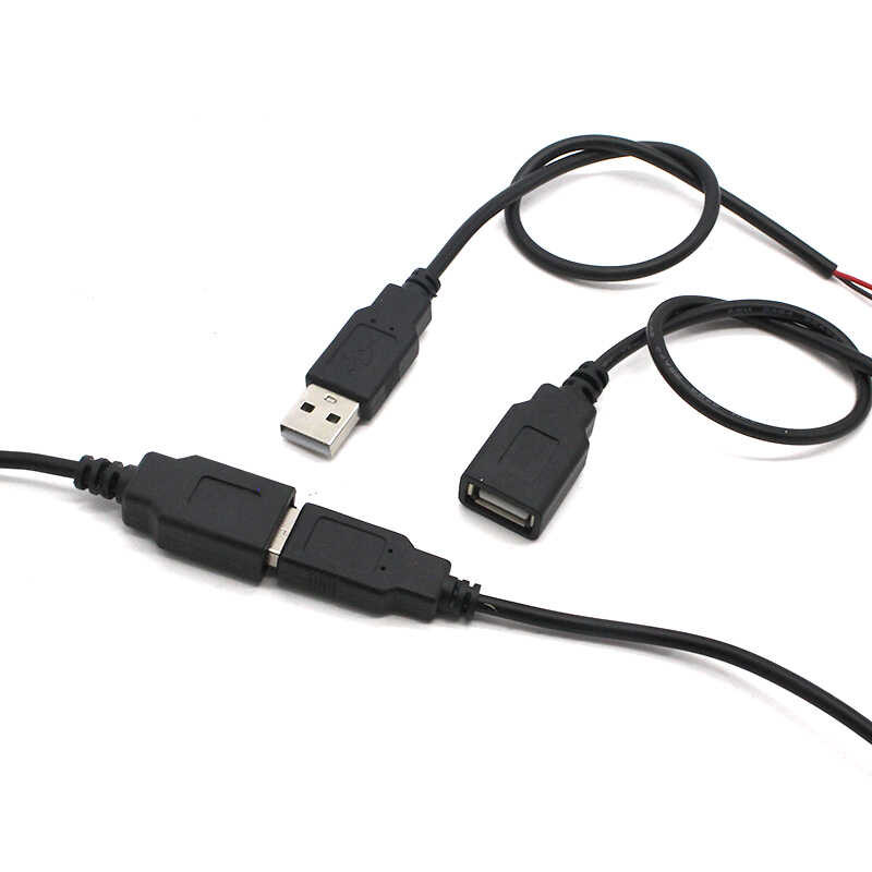 Black USB2 Core * 0.3m Adapter Cable Male Female Head with Cable ...